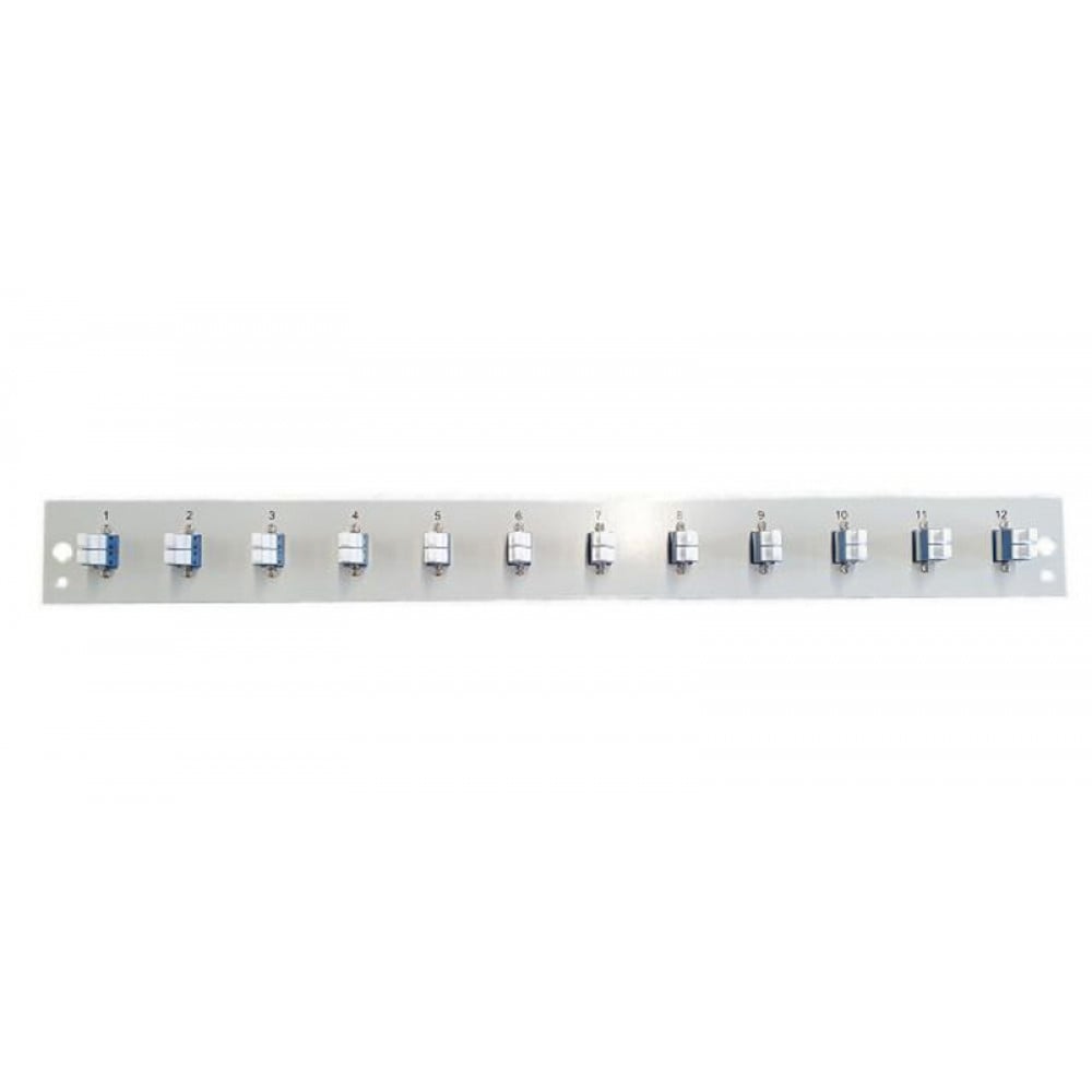 Pannello Frontale per Cassetto Ottico 1U 12 LC Duplex OS2 Grigio ...